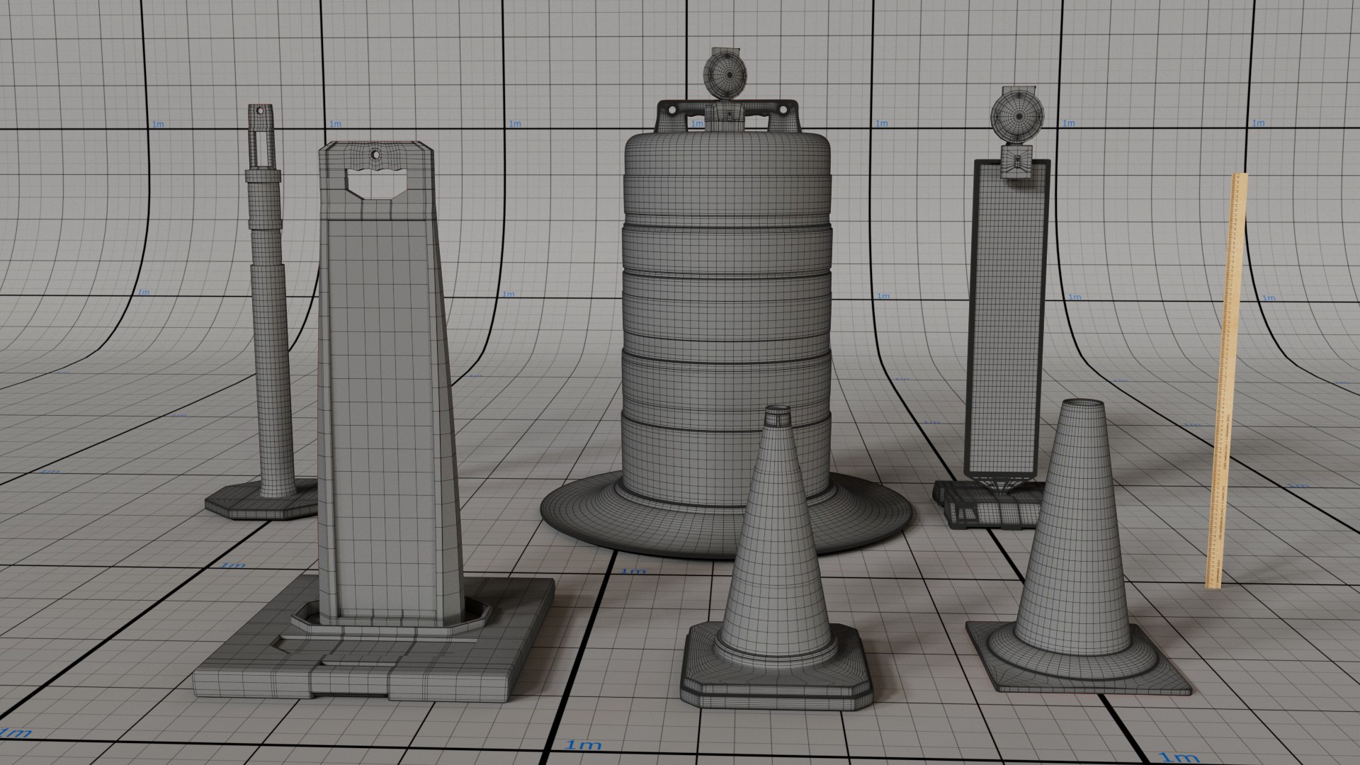 Traffic Cones Vol 1 Model - TurboSquid 1644696