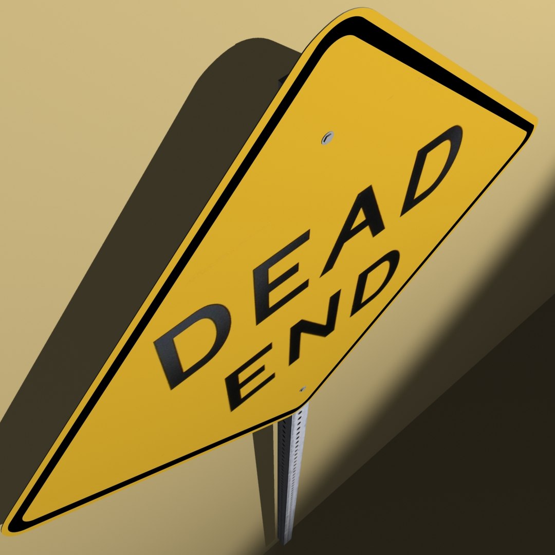 3d Dead End Sign