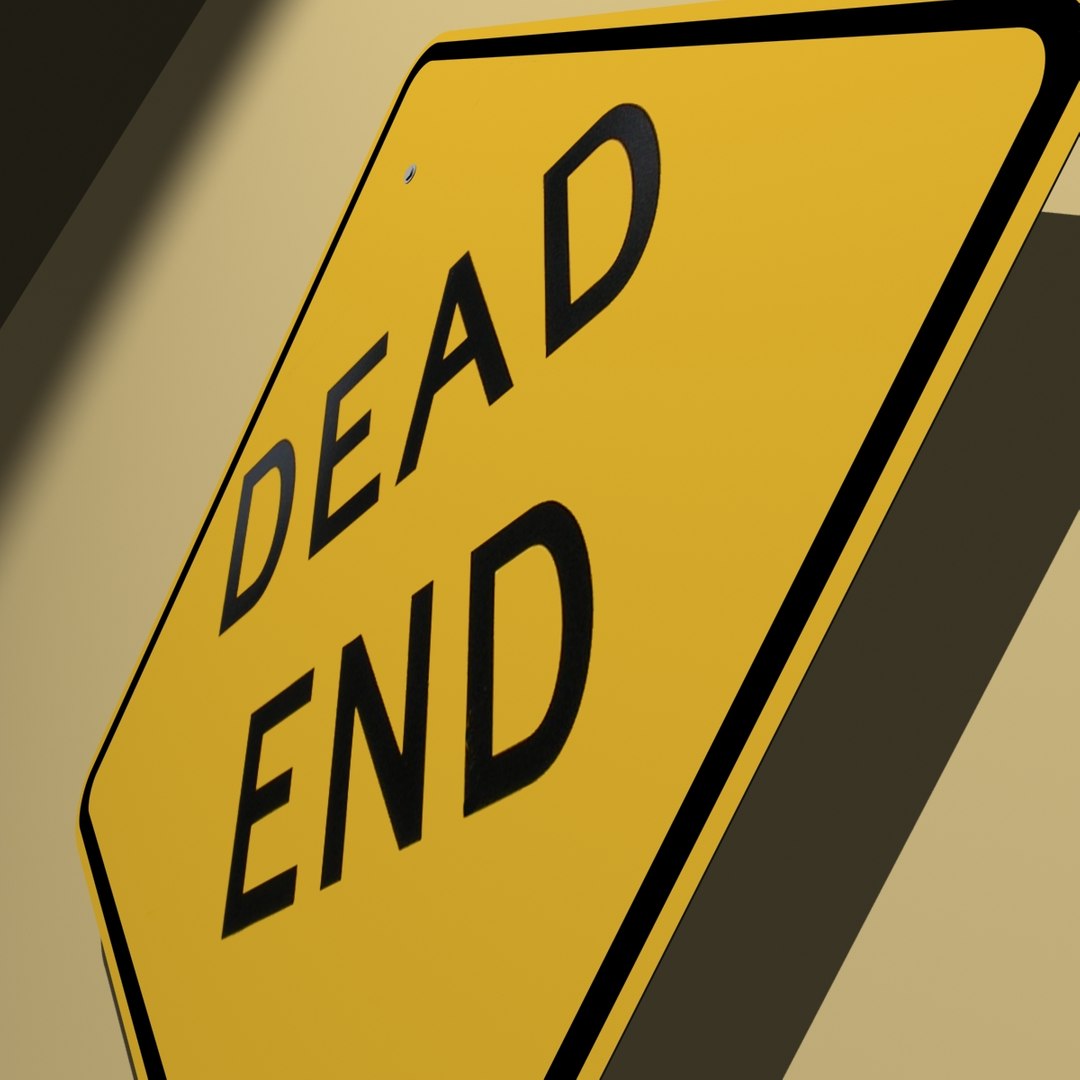 3d Dead End Sign