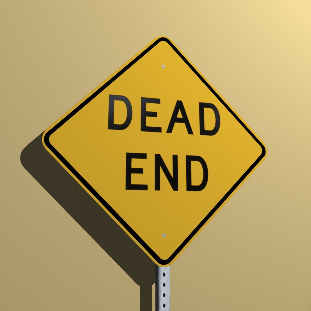 3d Dead End Sign