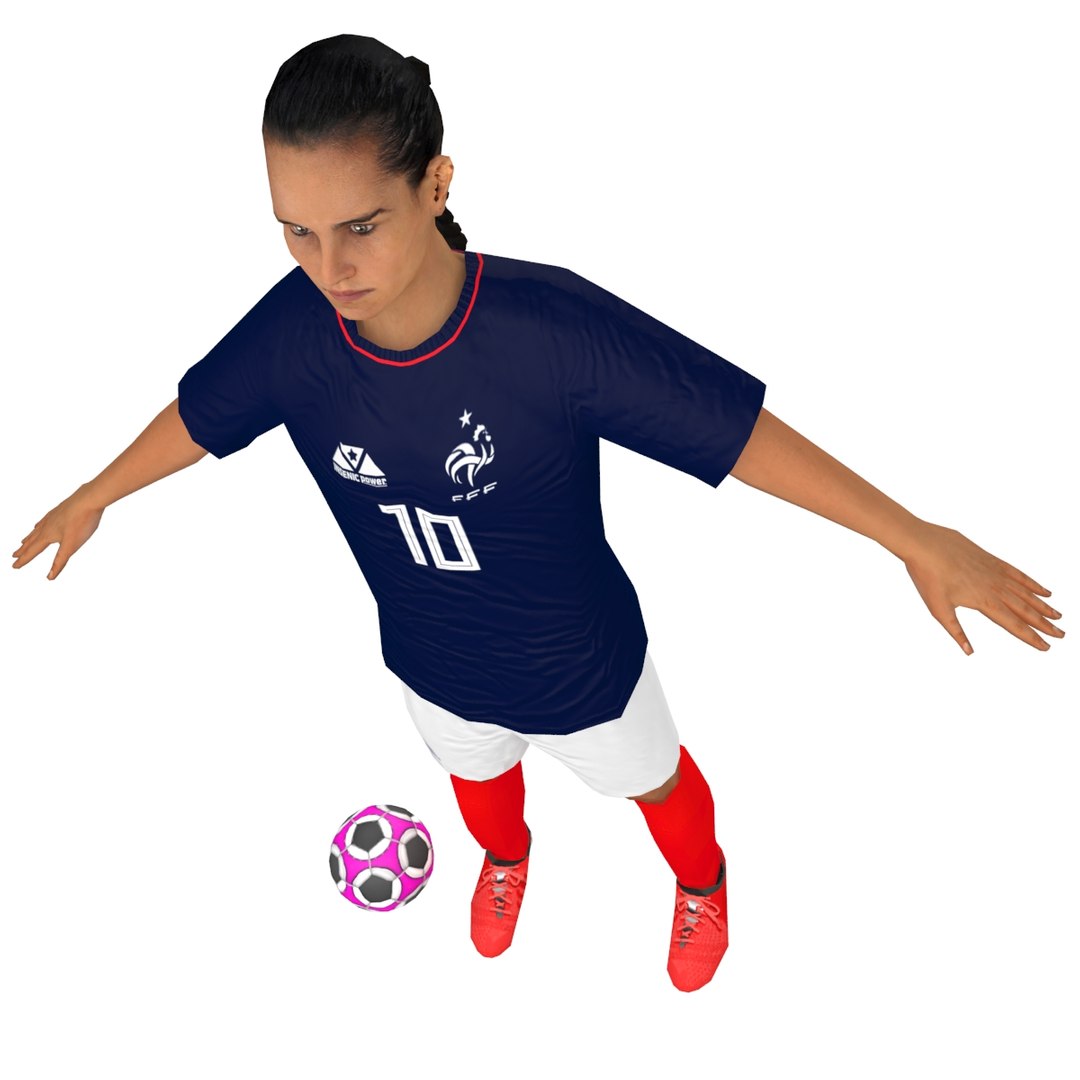 3D model female soccer player - TurboSquid 1318203