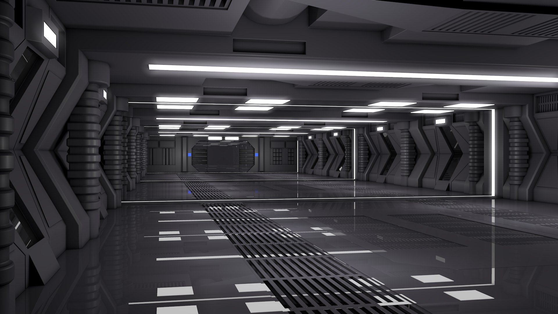 Sci Fi Room 3D Model - TurboSquid 1850374