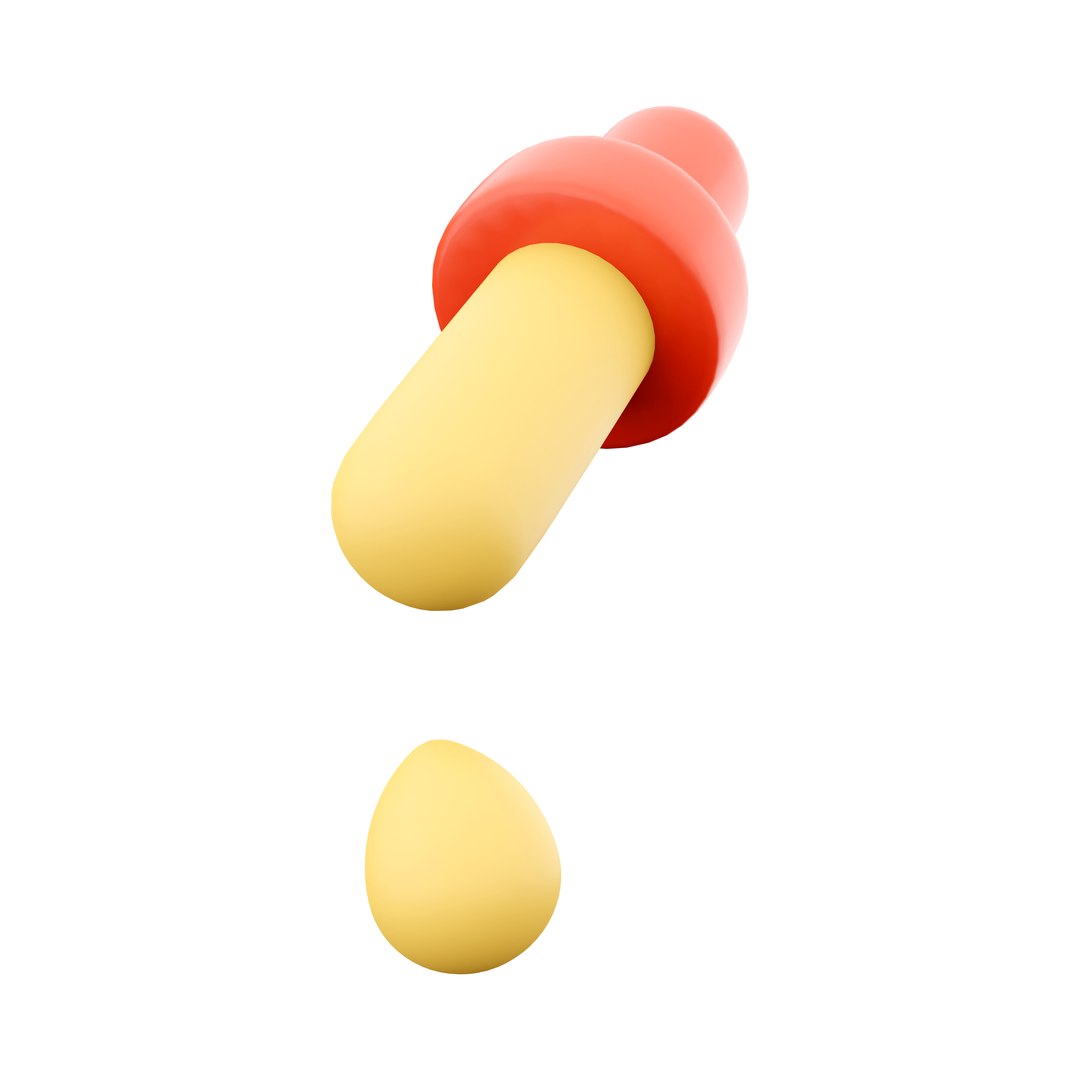 3D Simple Color Picker Tool Icon - TurboSquid 2074212