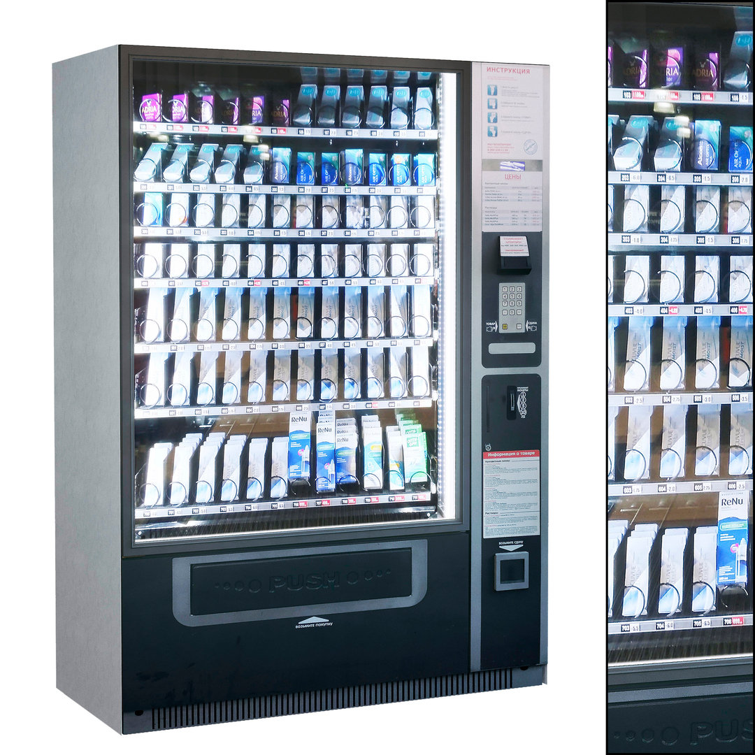 3D showcase 014 vending machine - TurboSquid 1476130