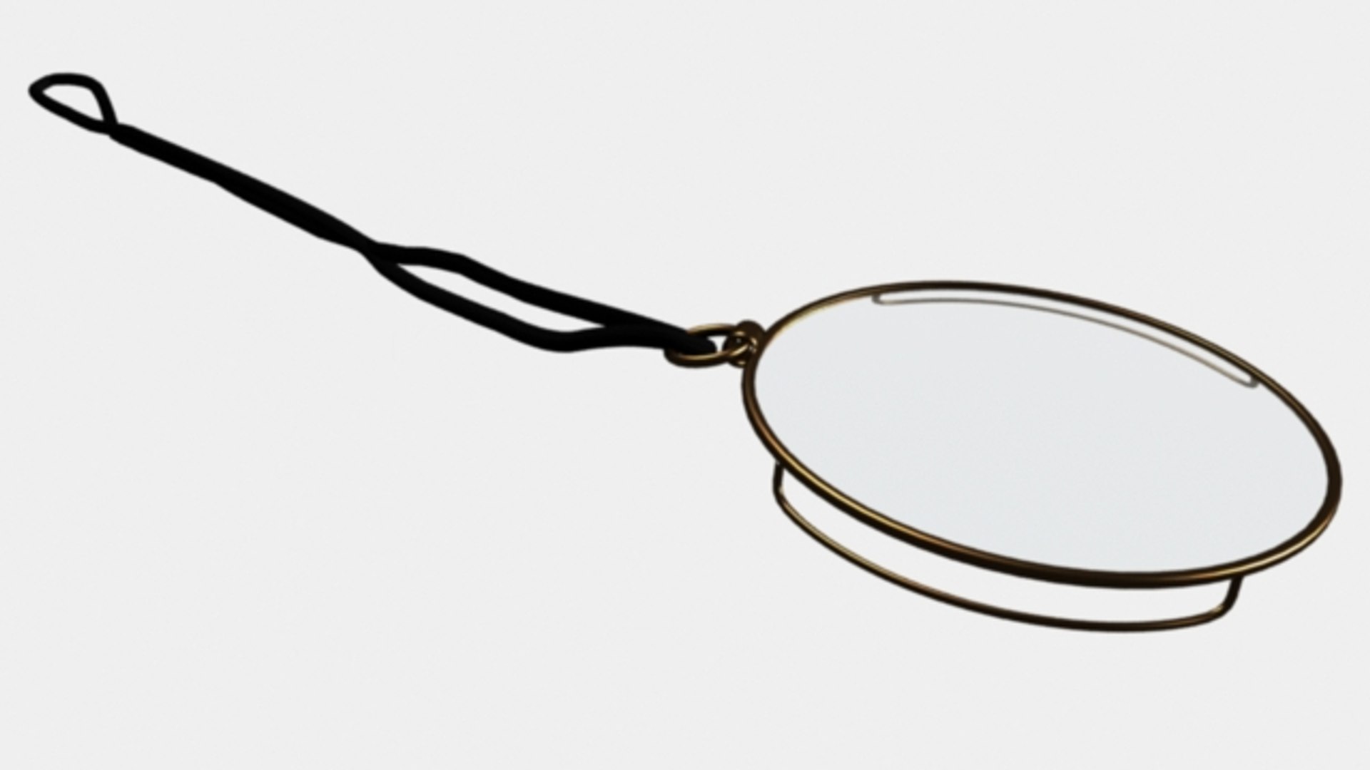 eyeglasses monocle 3d model