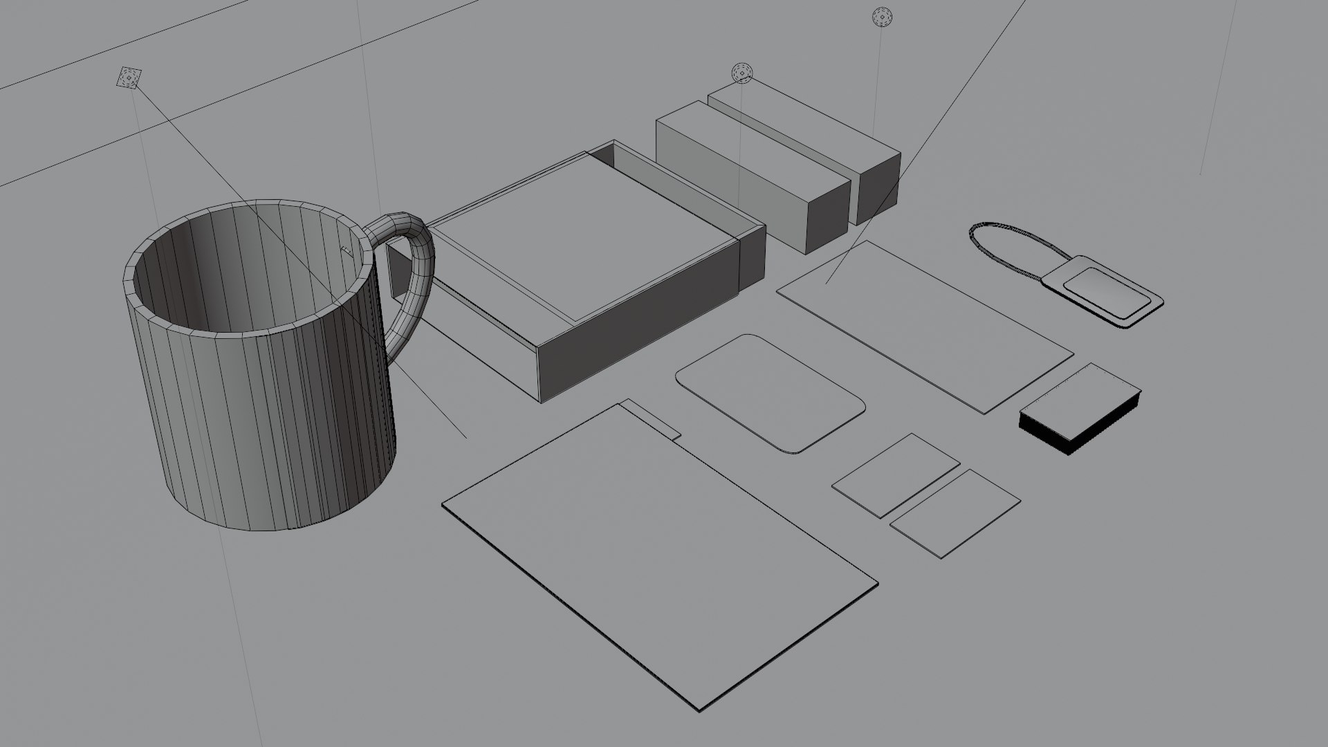 Corporate Identity MockUp 01 Model - TurboSquid 2318245