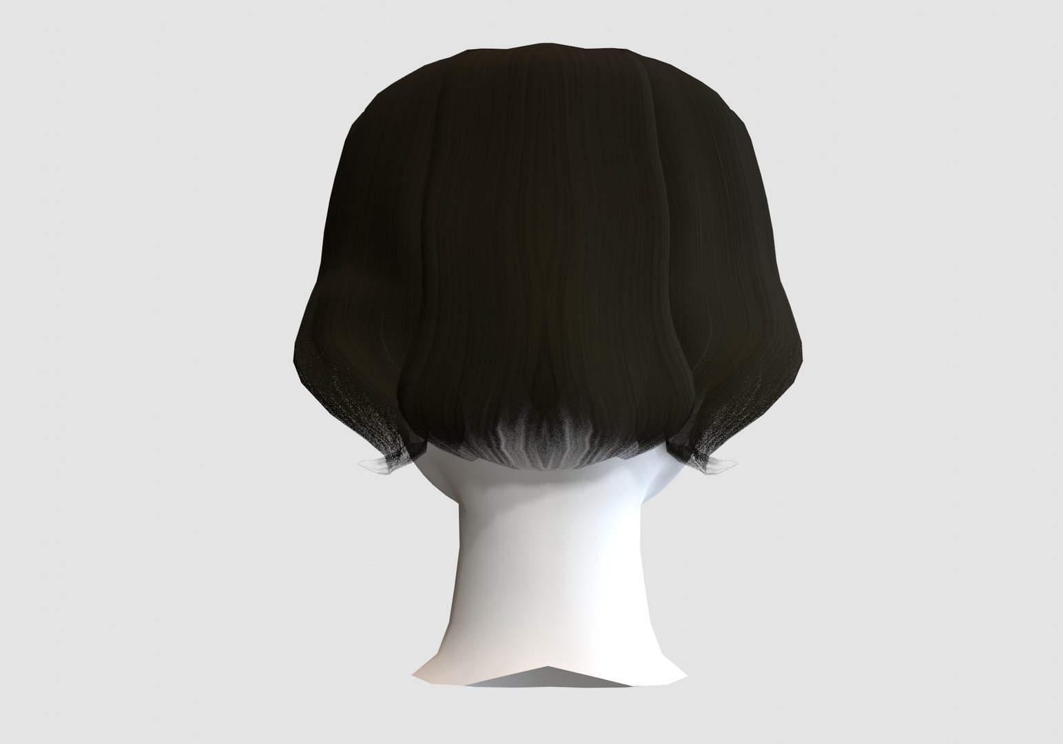 Wavy Cartoon Hairstyle Model - TurboSquid 1922885