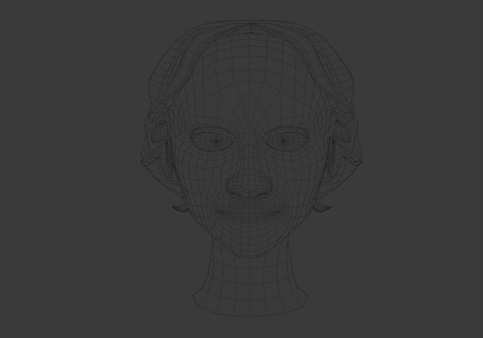 Wavy Cartoon Hairstyle Model - TurboSquid 1922885