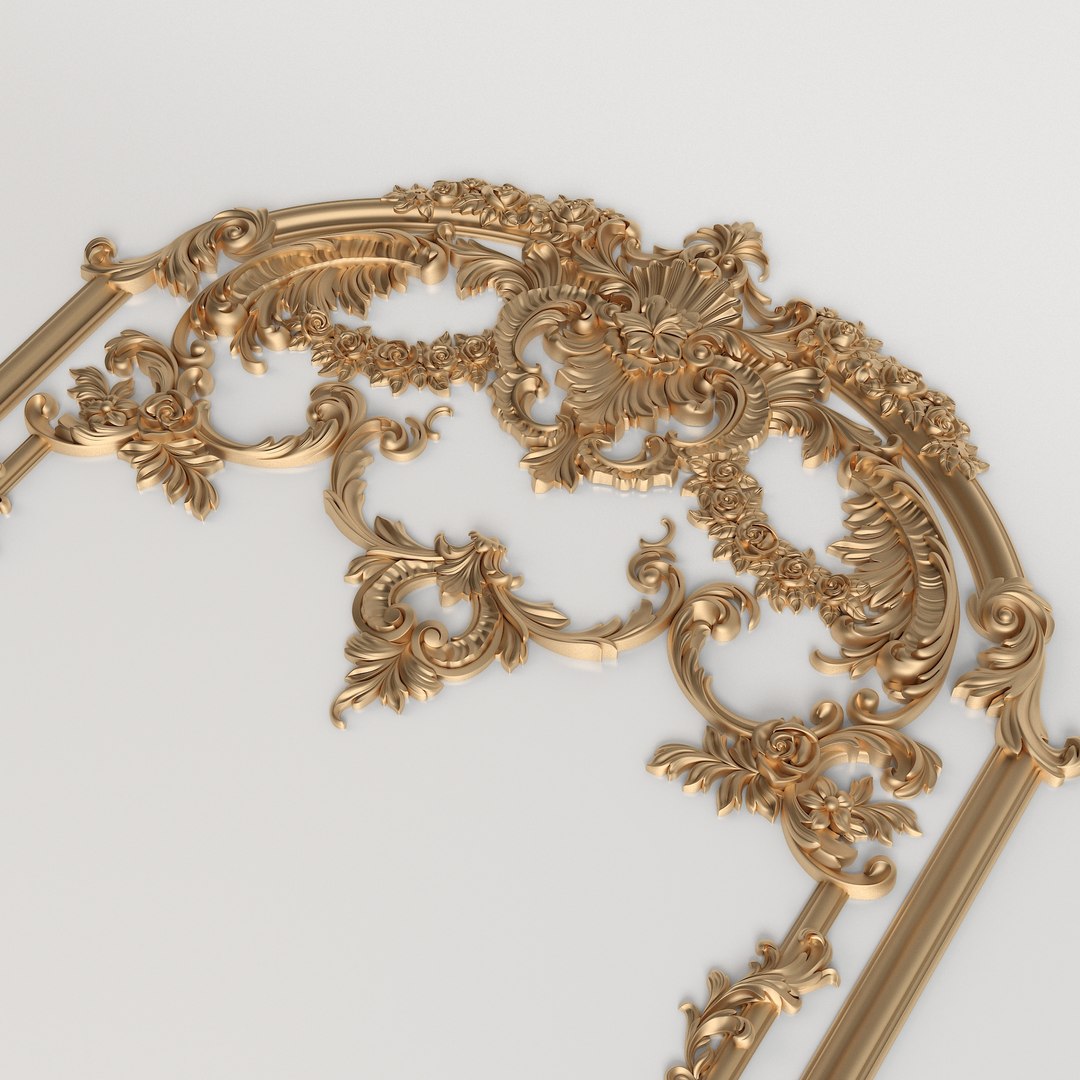 3D Frame Rococo Style Model - TurboSquid 1700434