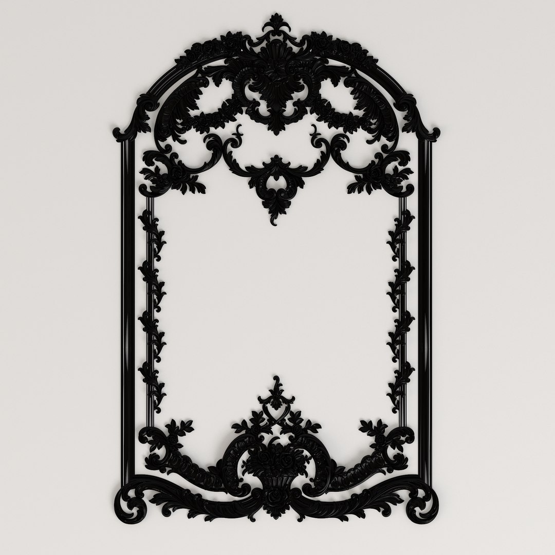 3D Frame Rococo Style Model - TurboSquid 1700434