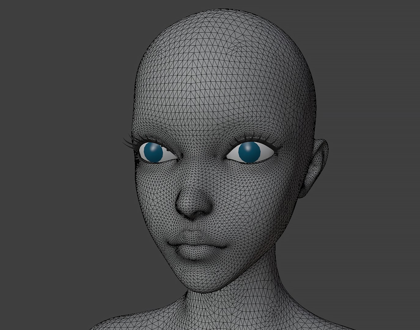 Girl Base Mesh 3D Model - TurboSquid 2256997