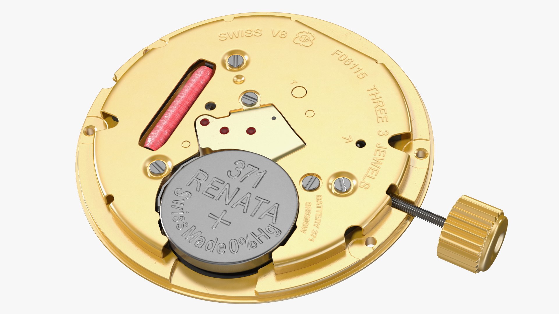 3D ETA Quartz Movement F06 115 model - TurboSquid 2154686