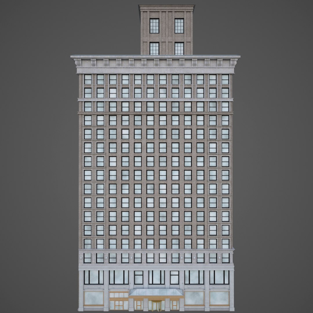 Realistic Bank Building 3D Model - TurboSquid 1225023