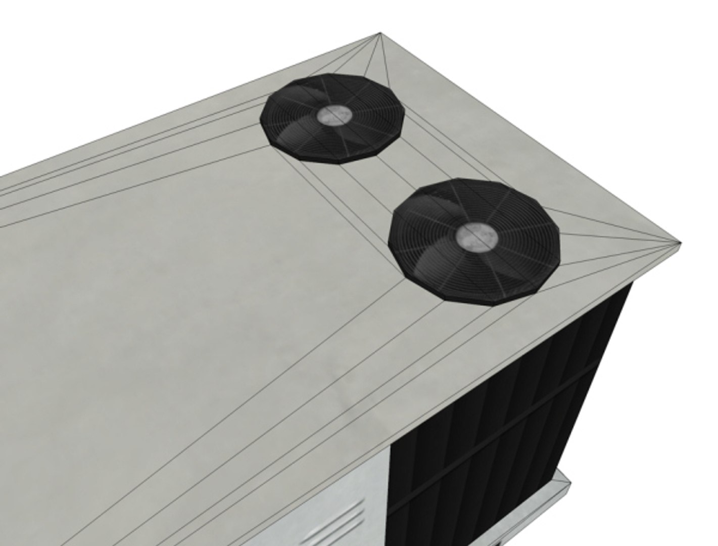 3d Rooftop Air Conditioner Model