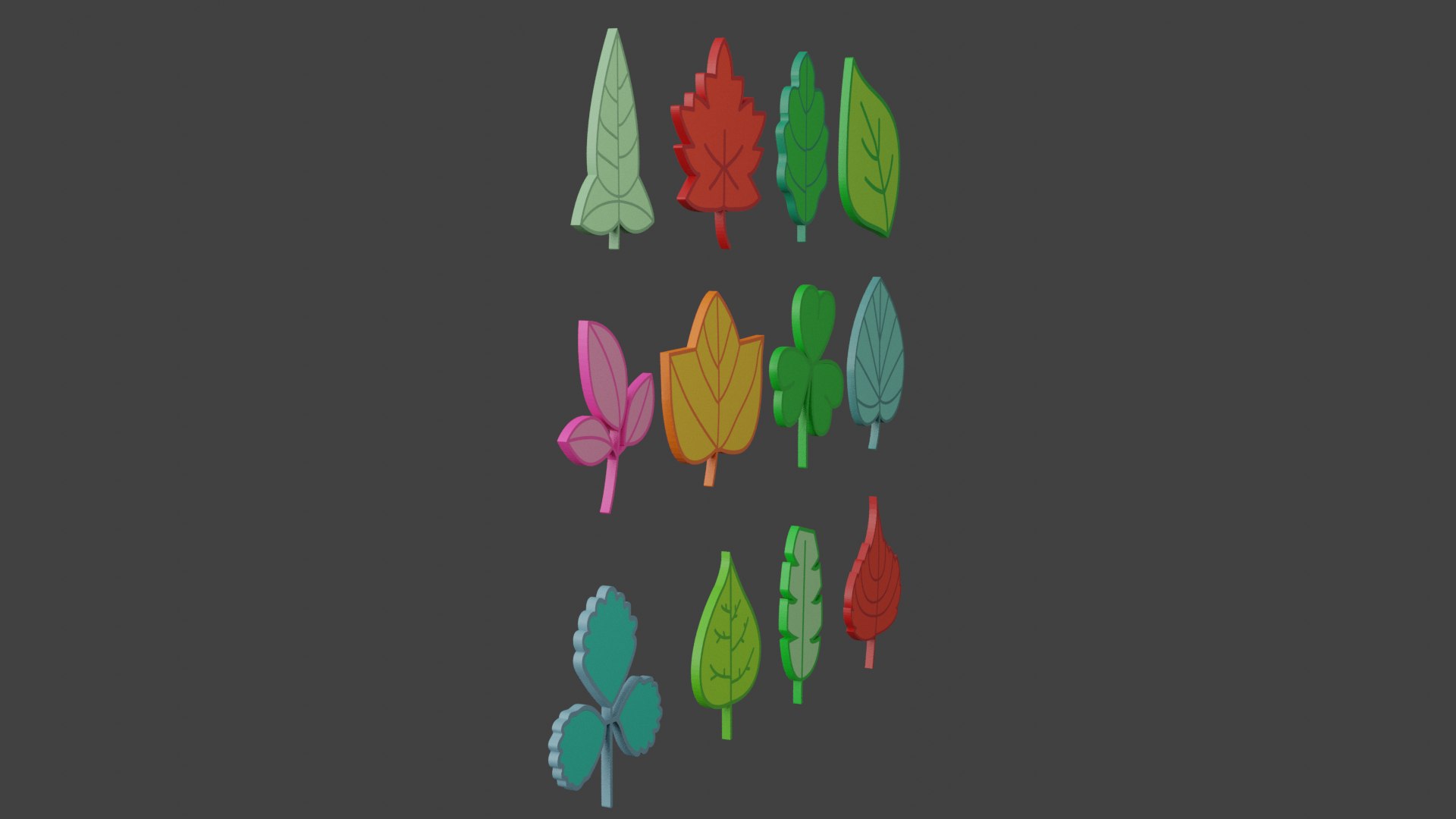 Leaf Pack model - TurboSquid 2043364