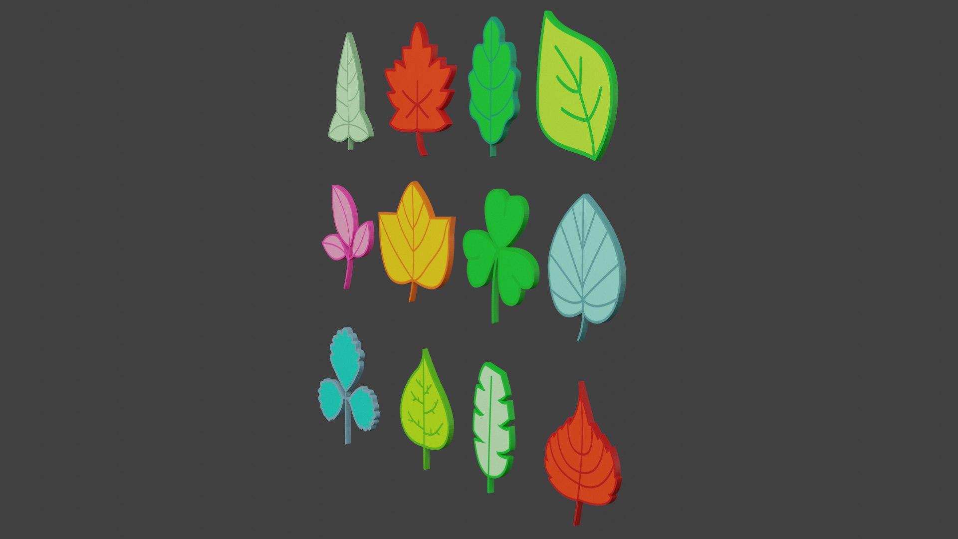 Leaf Pack Model - TurboSquid 2043364