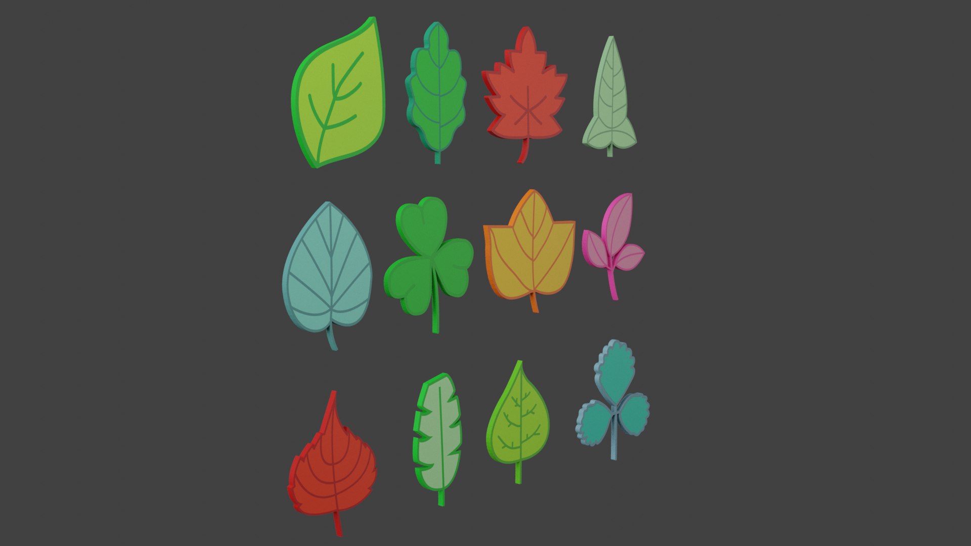 Leaf Pack Model - TurboSquid 2043364