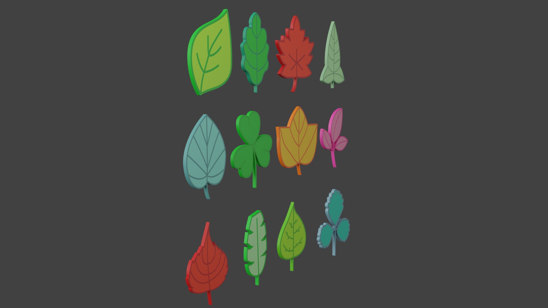 Leaf Pack Model - TurboSquid 2043364