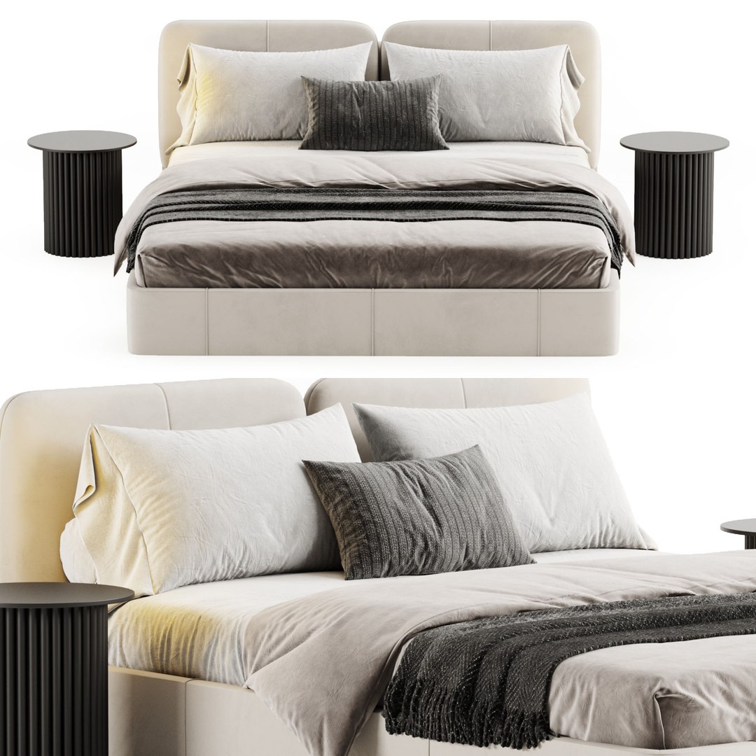 3D LETTO Lulu Bed - TurboSquid 2099980
