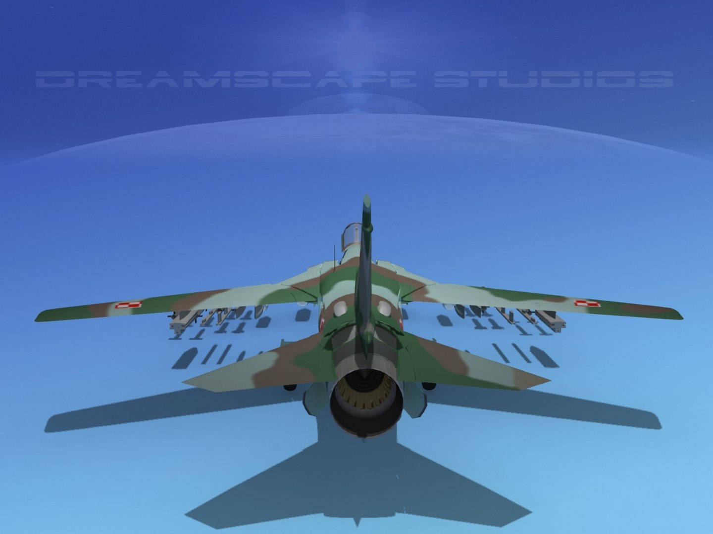 3d Mig-27 Weapons Aircraft Model