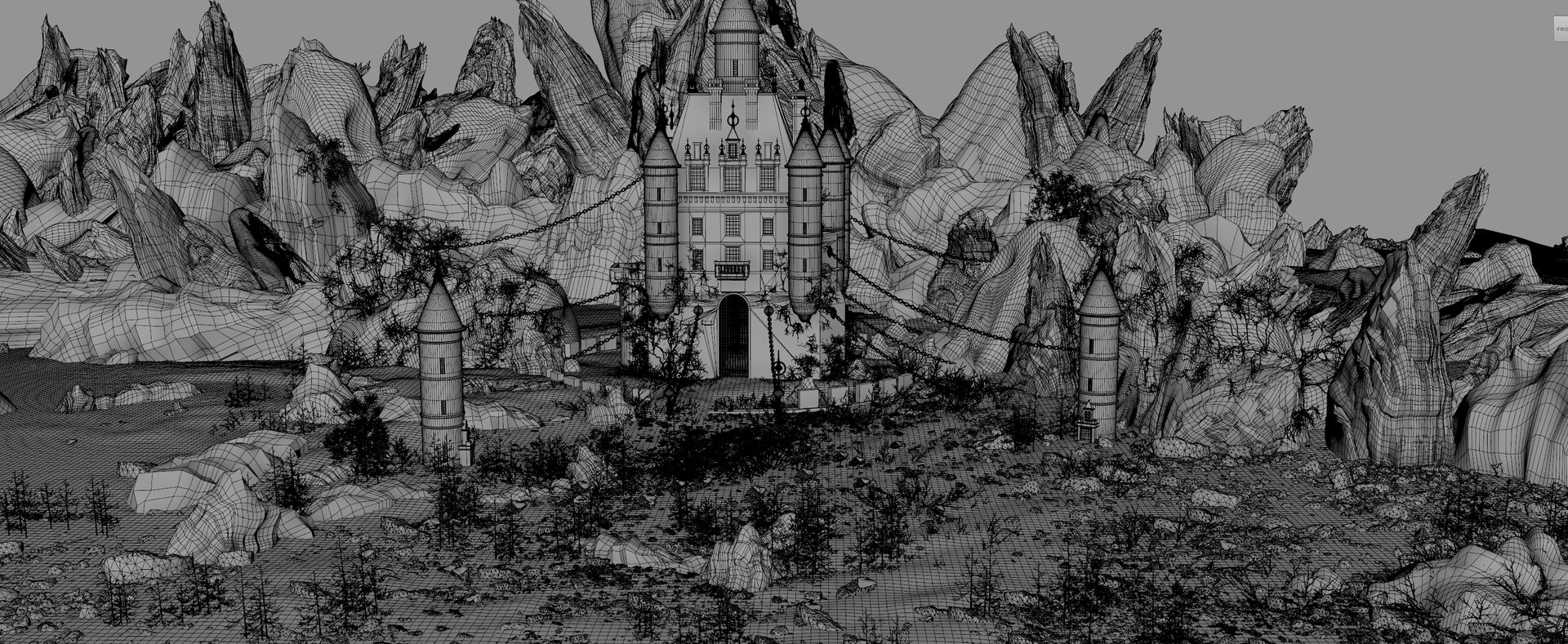 3D Fantasy Jail Castle Environment - TurboSquid 2170349