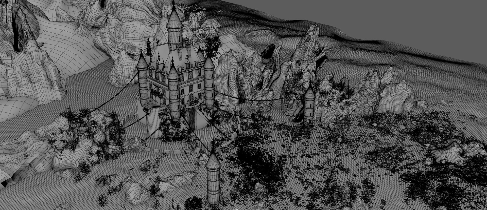 3D Fantasy Jail Castle Environment - TurboSquid 2170349