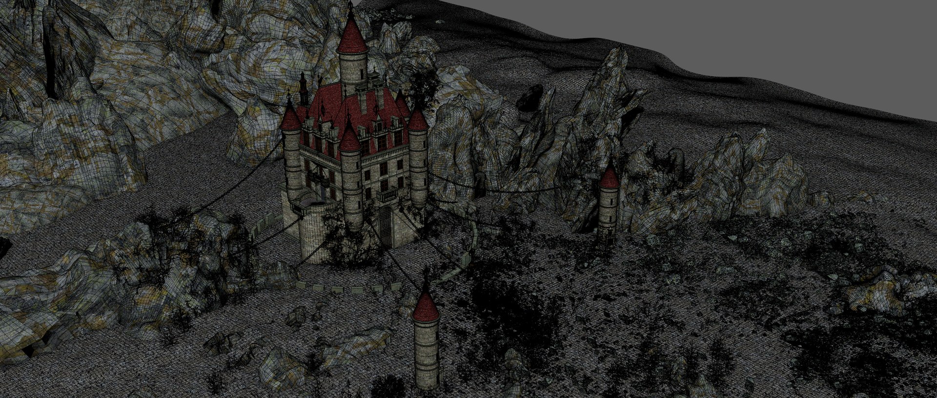 3D Fantasy Jail Castle Environment - TurboSquid 2170349