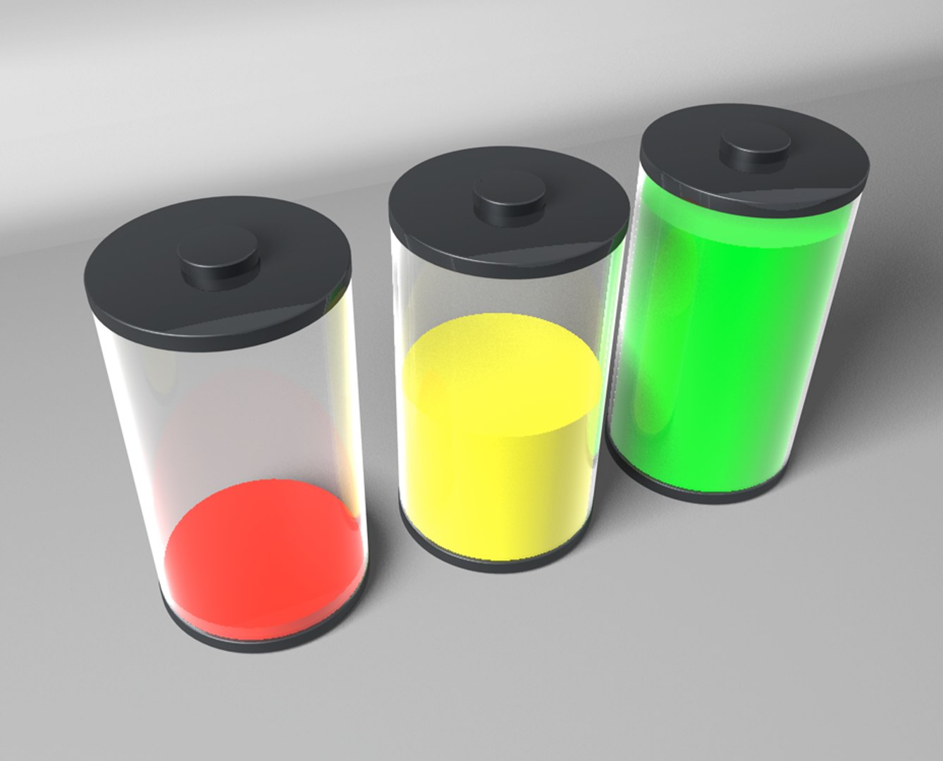 Batteries 3d Model