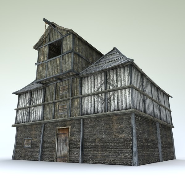 buildings brick 3d model