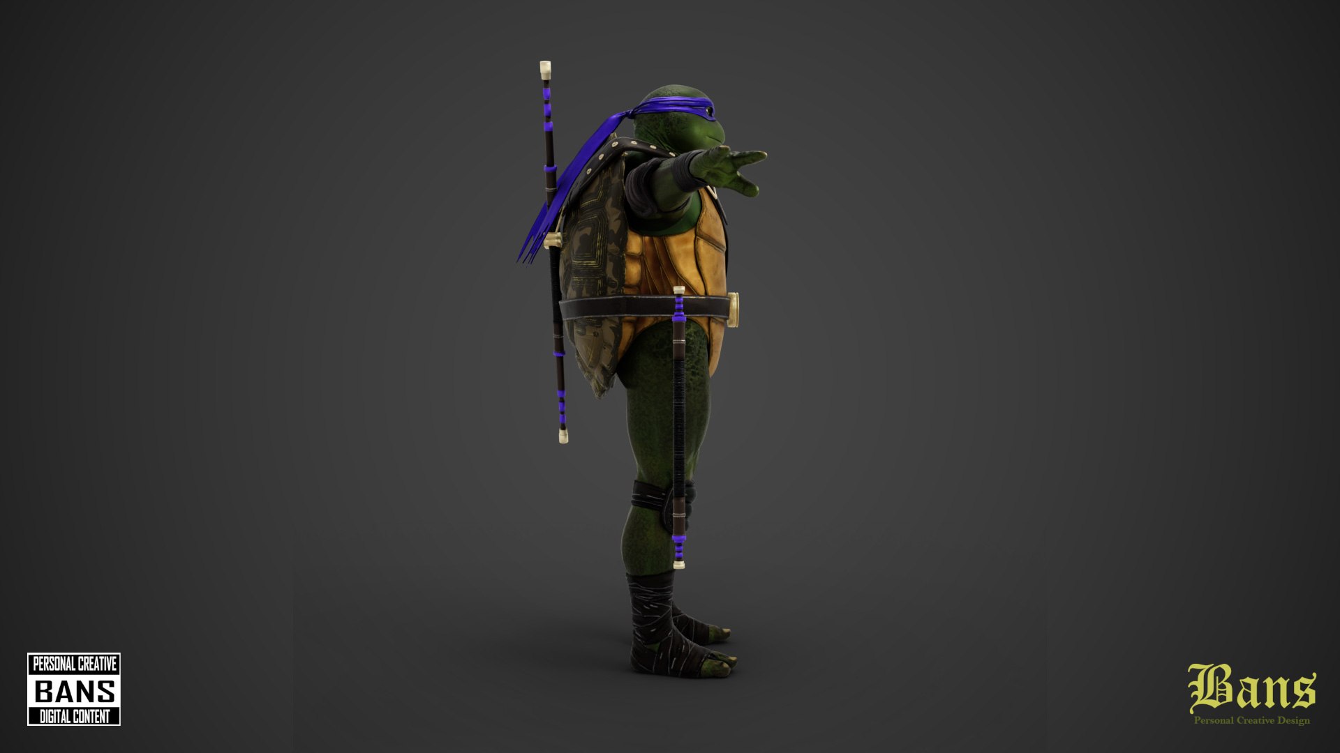 3D Model REALISTIC DONATELLO TMNT - TurboSquid 2085287