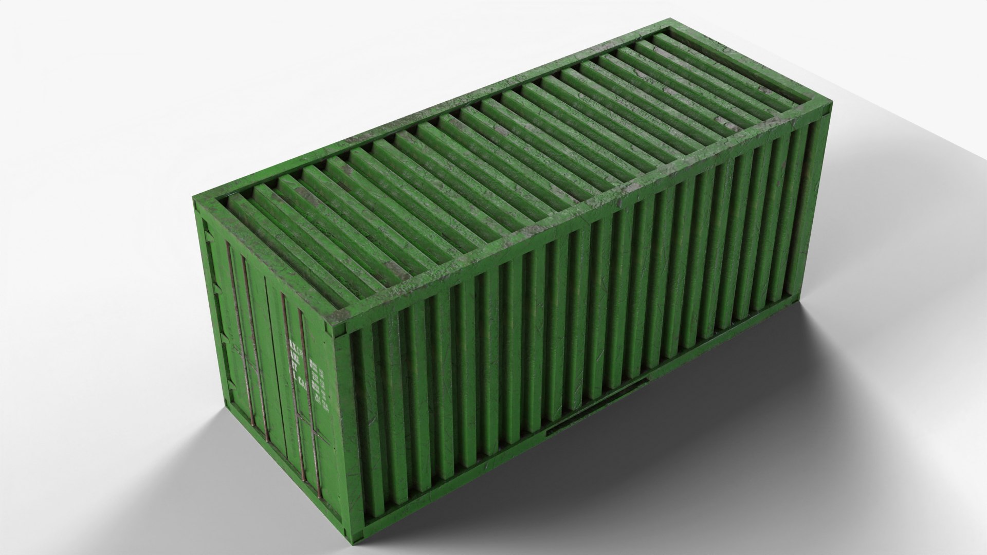 3D model Cargo Container - Green - TurboSquid 1903510