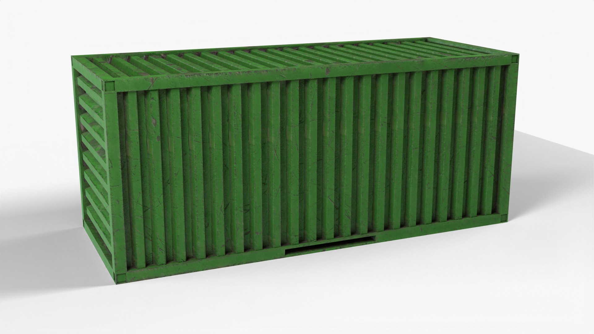3D model Cargo Container - Green - TurboSquid 1903510