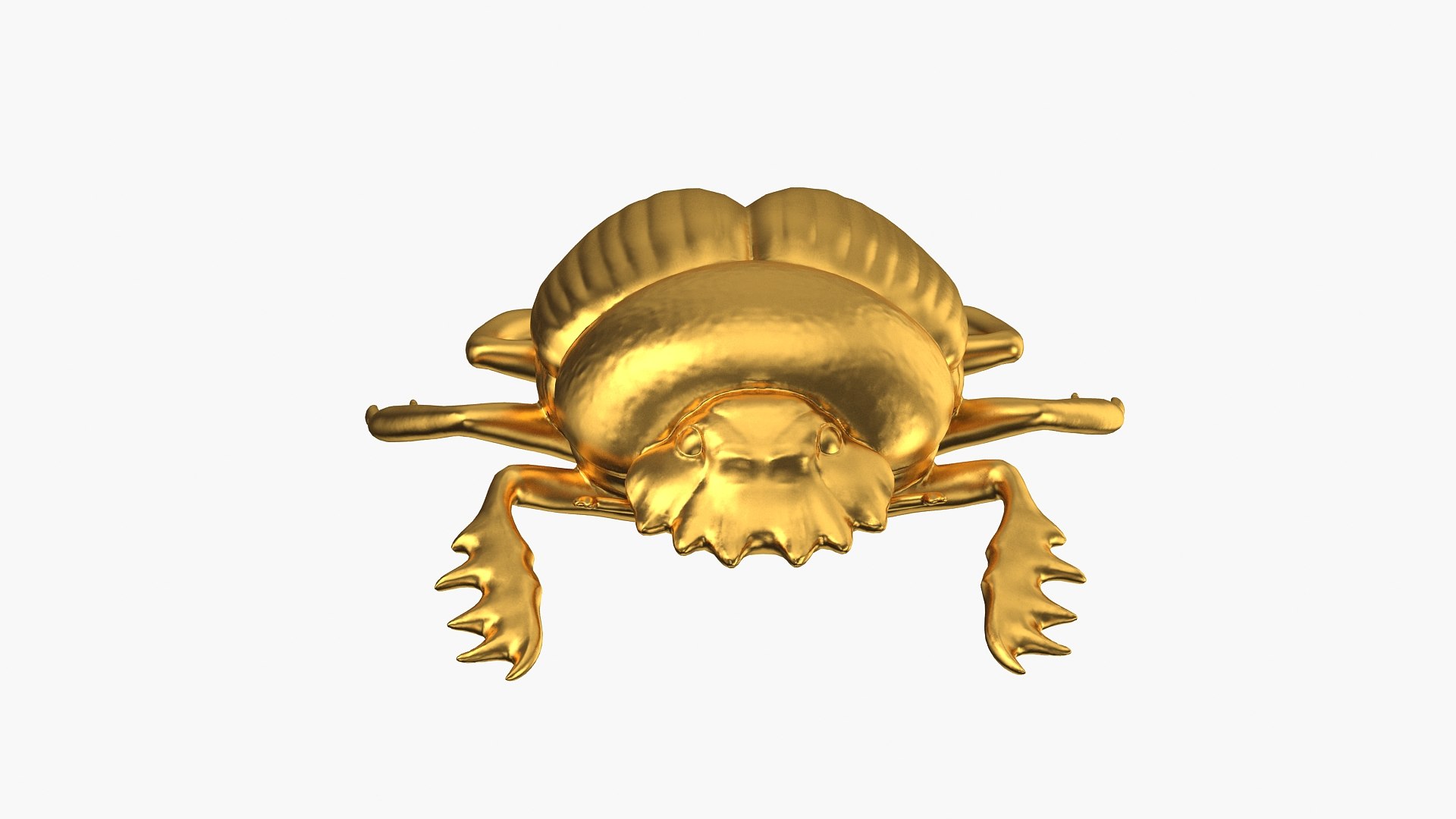 3D Scarab Beetle Gold - TurboSquid 2104220