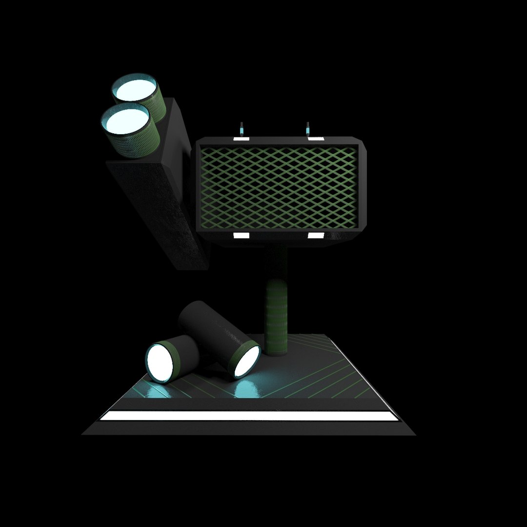 Turret beam 3D model - TurboSquid 1478487