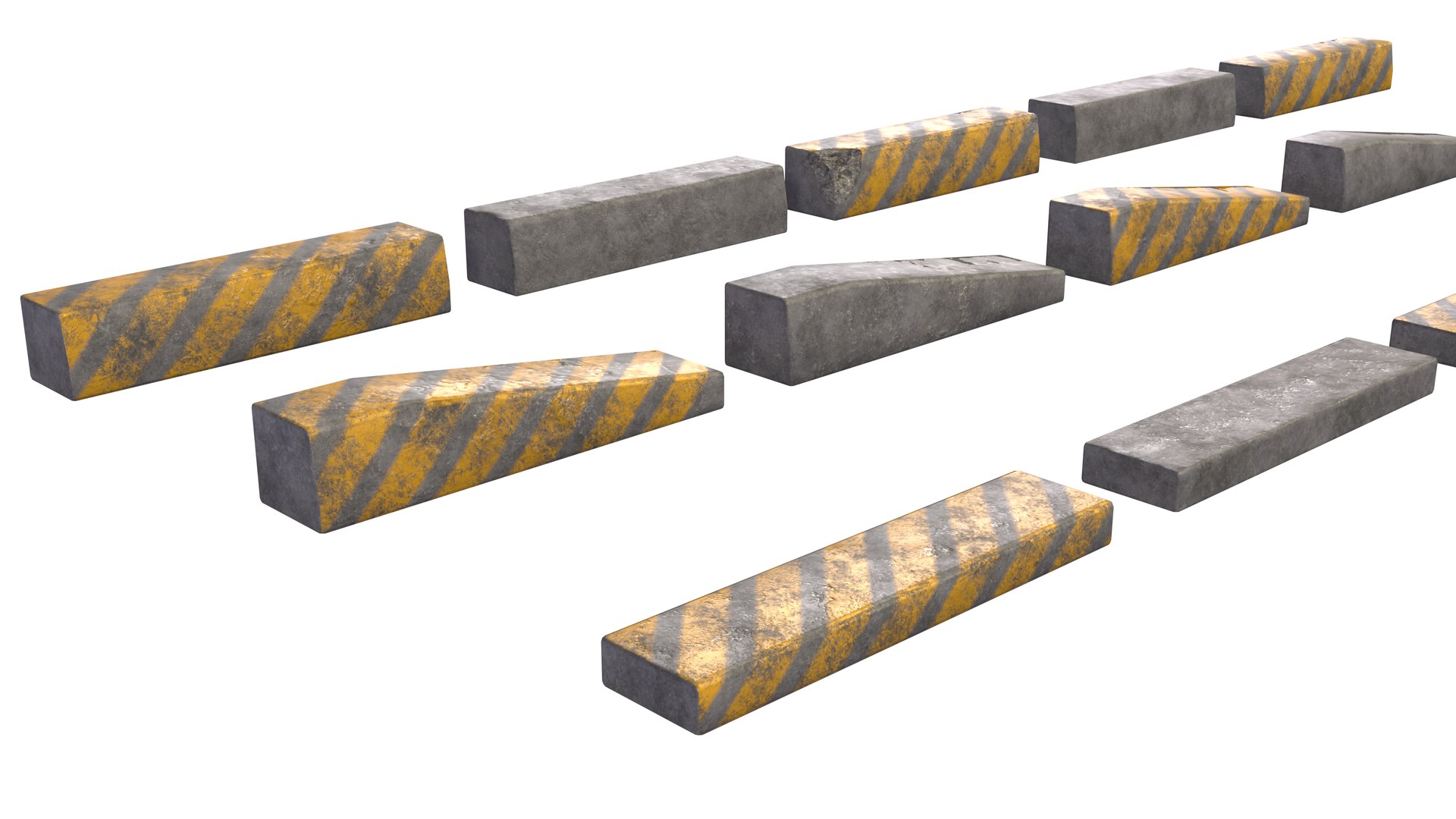 3D Model Sidewalk Concrete Curb - TurboSquid 2106950