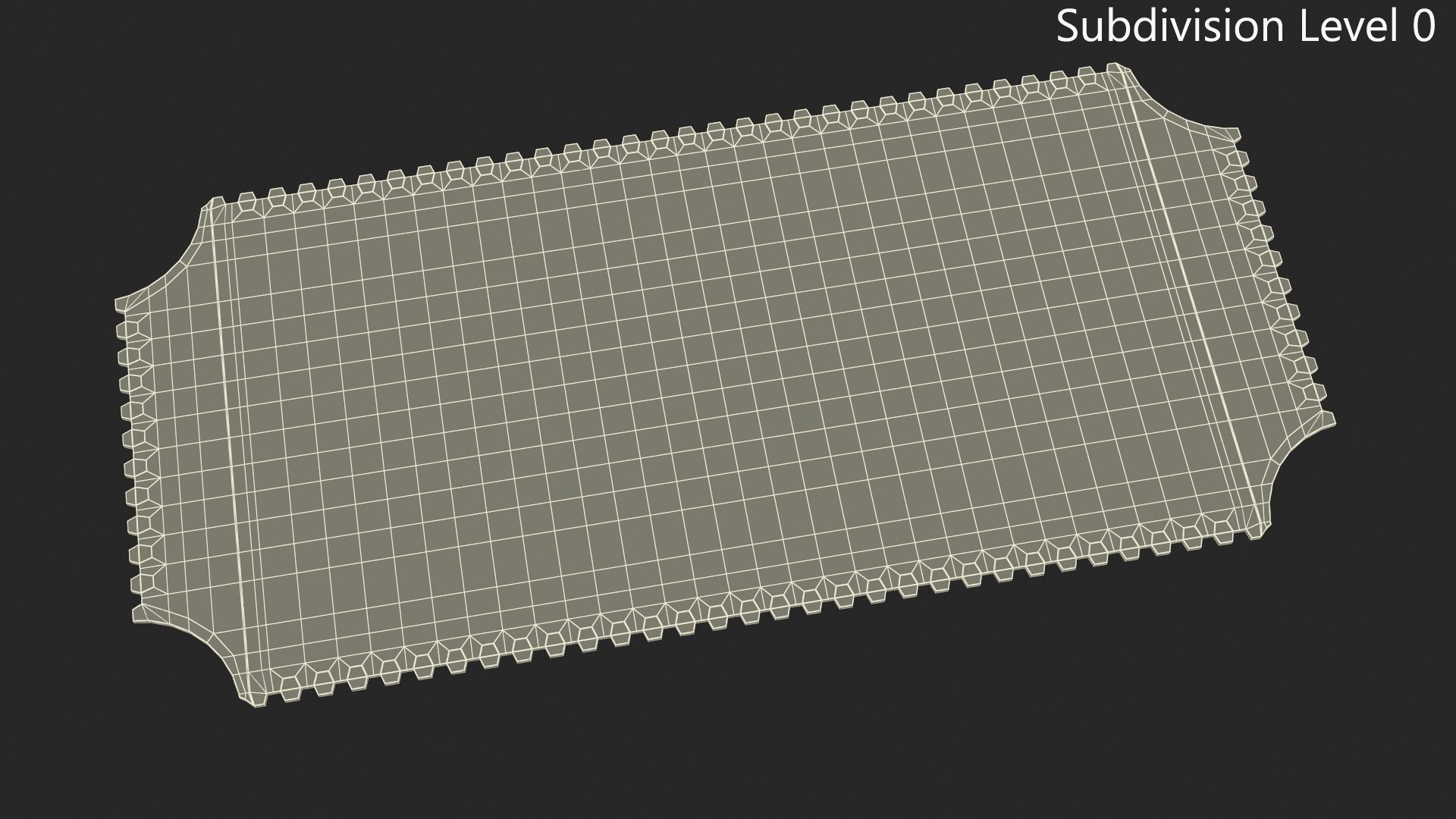 3D Cinema Golden Ticket - TurboSquid 2238378