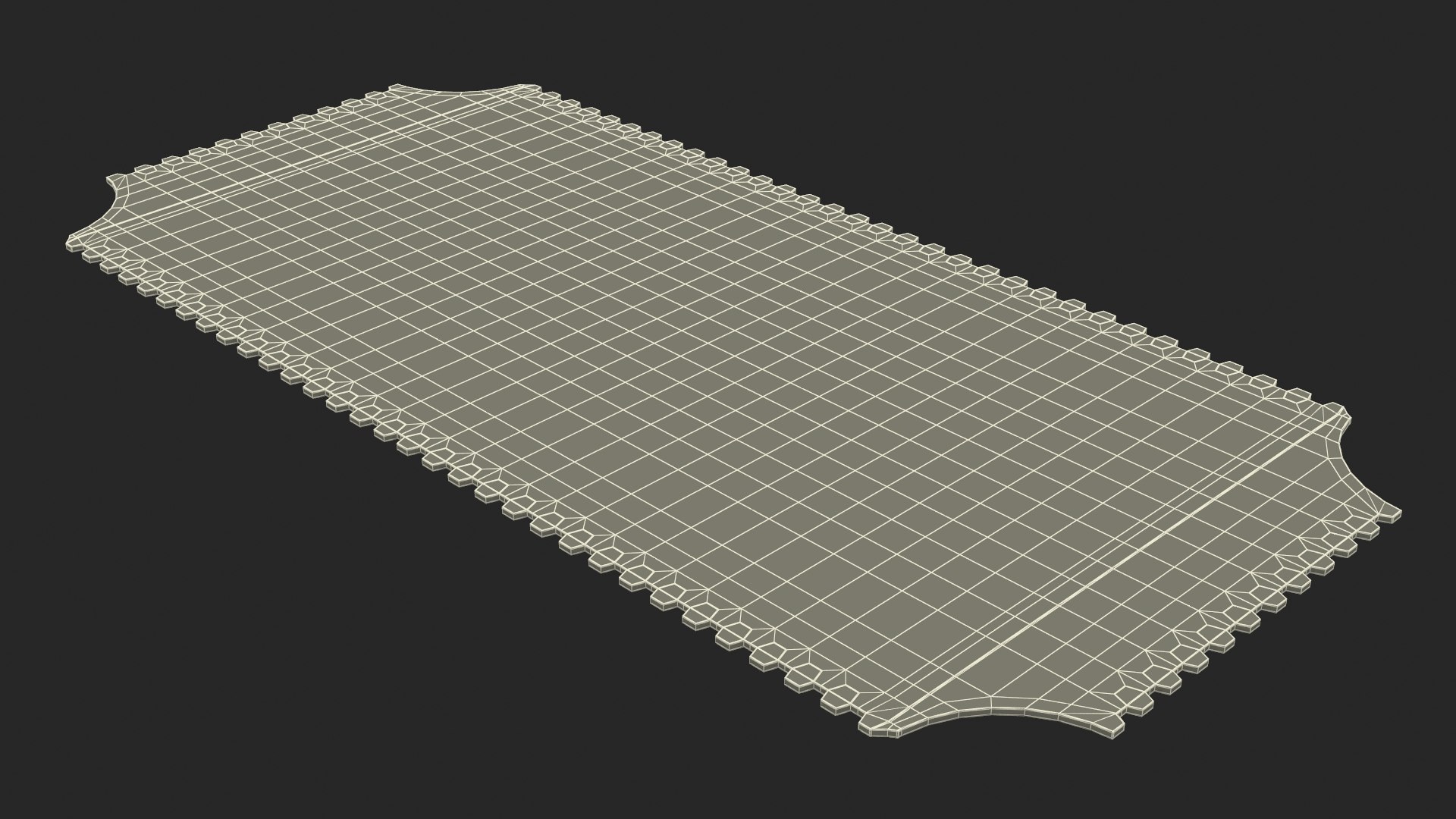 3D Cinema Golden Ticket - TurboSquid 2238378