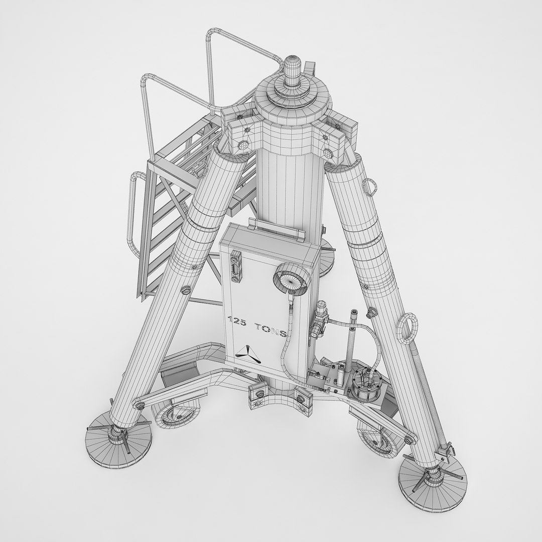 3D Aircraft Tripod Jack Model - TurboSquid 1253744