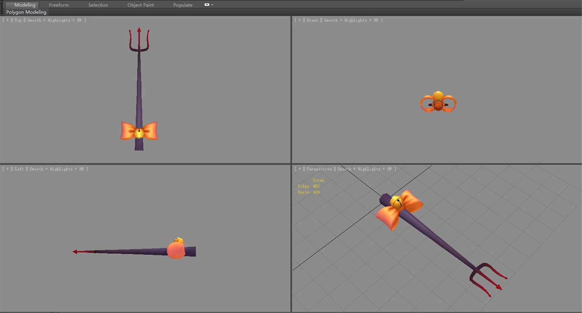 Cartoon Devil Tail - Female Model - TurboSquid 2105032