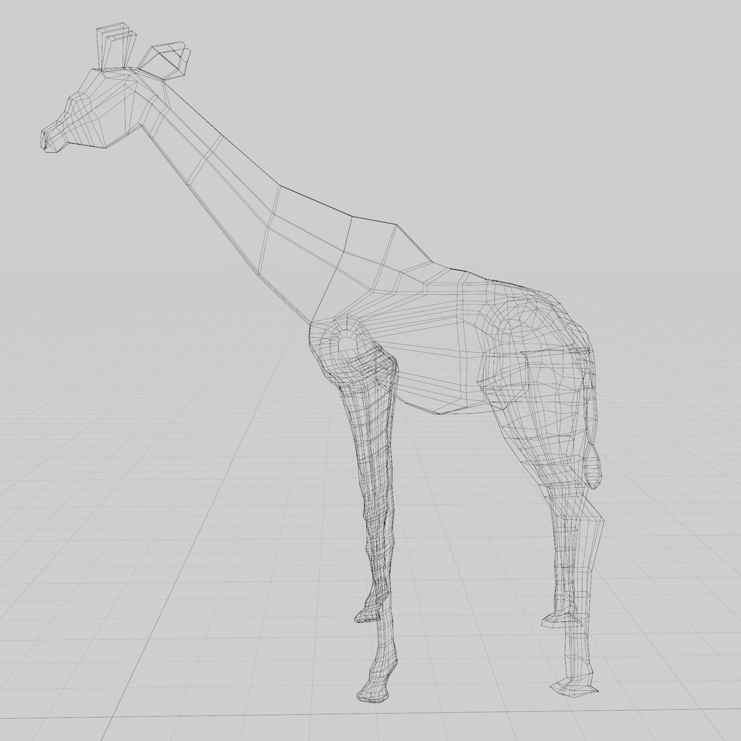 Low Poly Giraffe 3D Model - TurboSquid 2243774