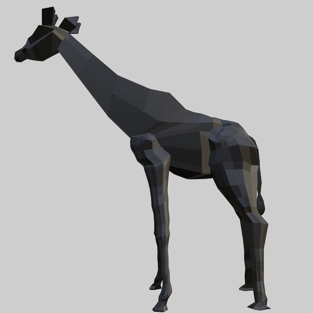 Low Poly Giraffe 3D Model - TurboSquid 2243774