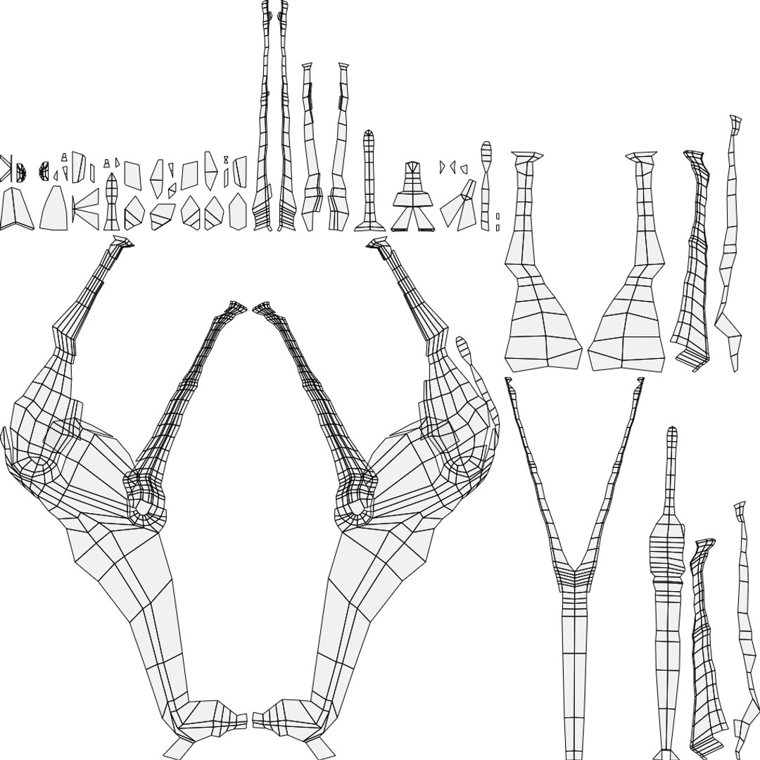 Low Poly Giraffe 3D Model - TurboSquid 2243774