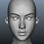 3d Girl Head Model