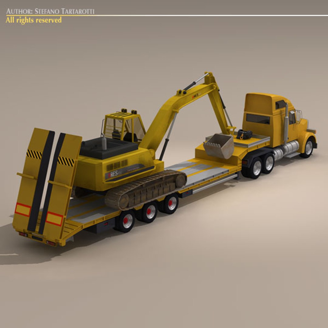 Truck Stepframe Excavator Dxf