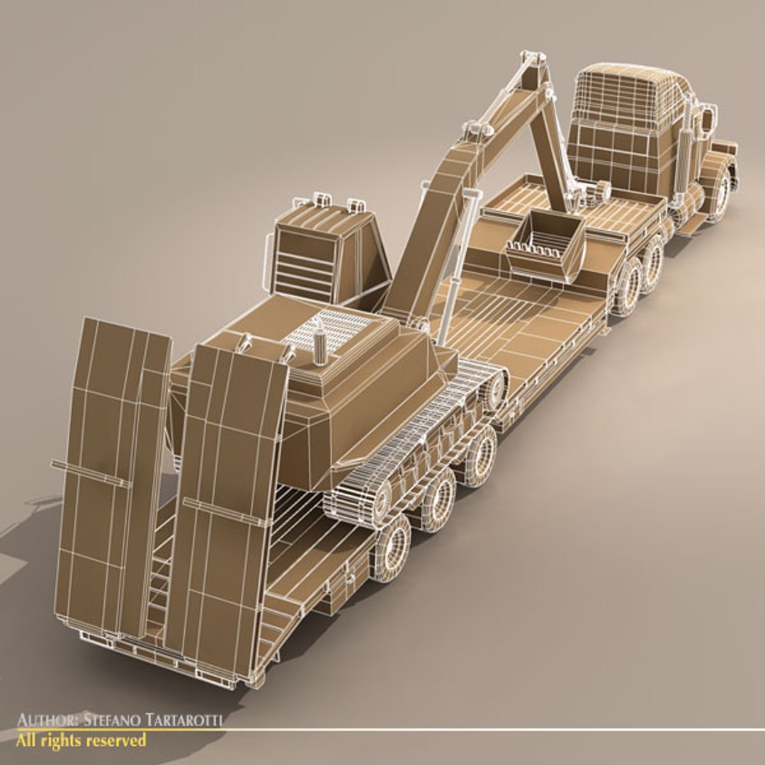 Truck Stepframe Excavator Dxf