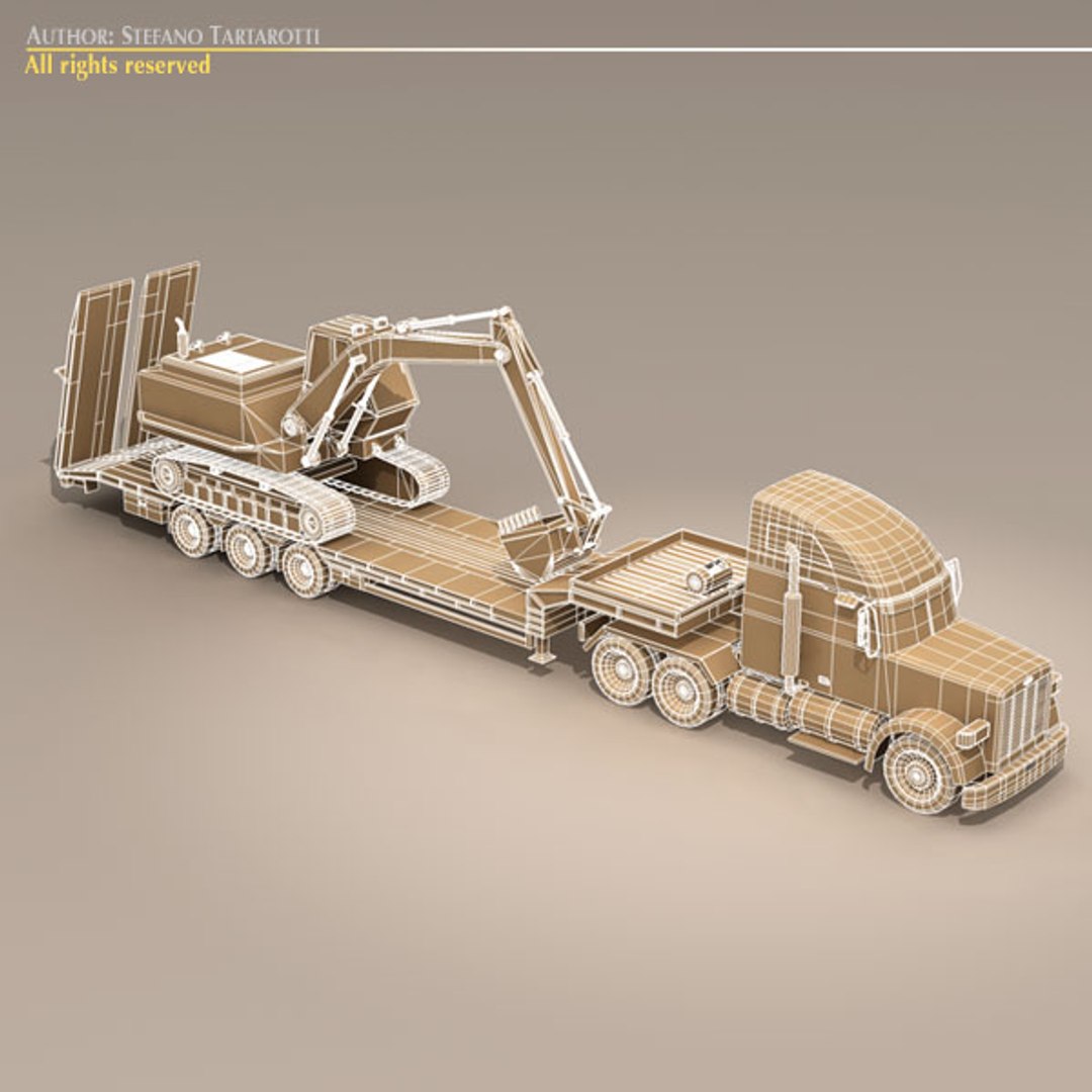 Truck Stepframe Excavator Dxf