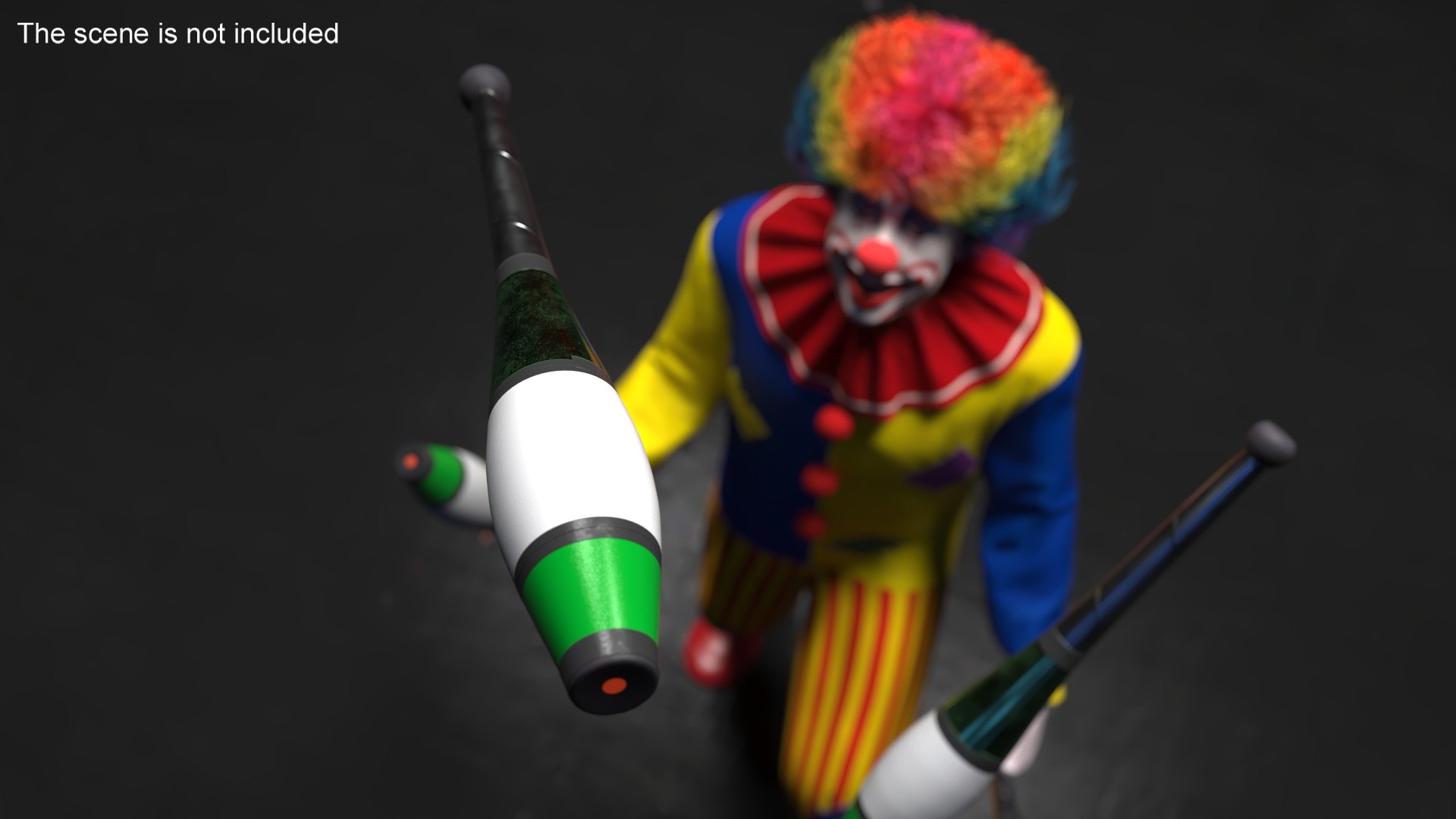 Henrys Juggling Club Green 3D Model - TurboSquid 2293281