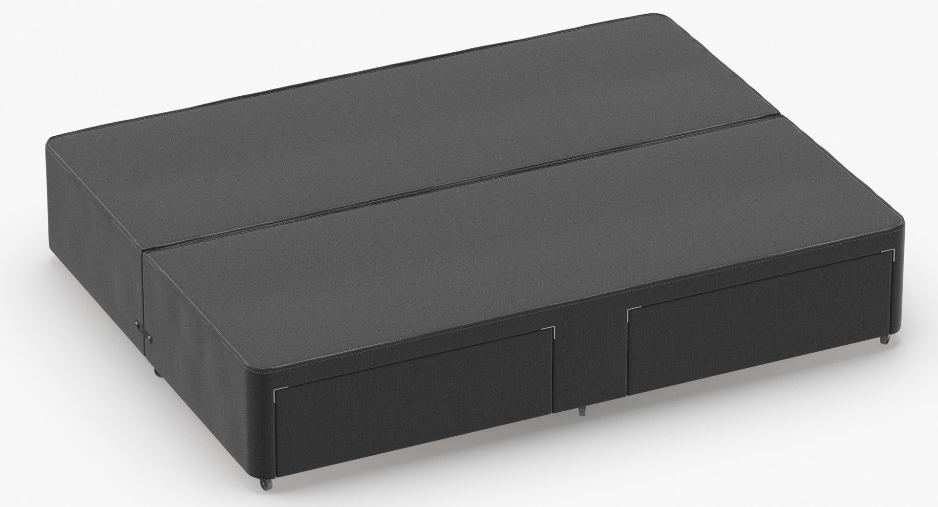 3D bed base 03 charcoal model - TurboSquid 1449304