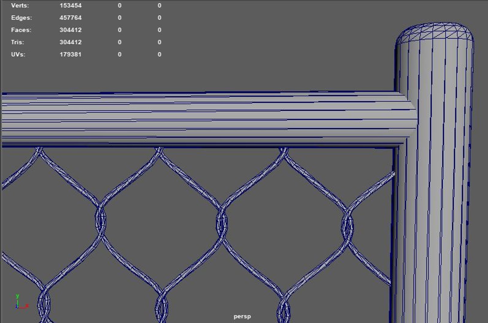 3D Chain Link Fence 3D Model - TurboSquid 2335202