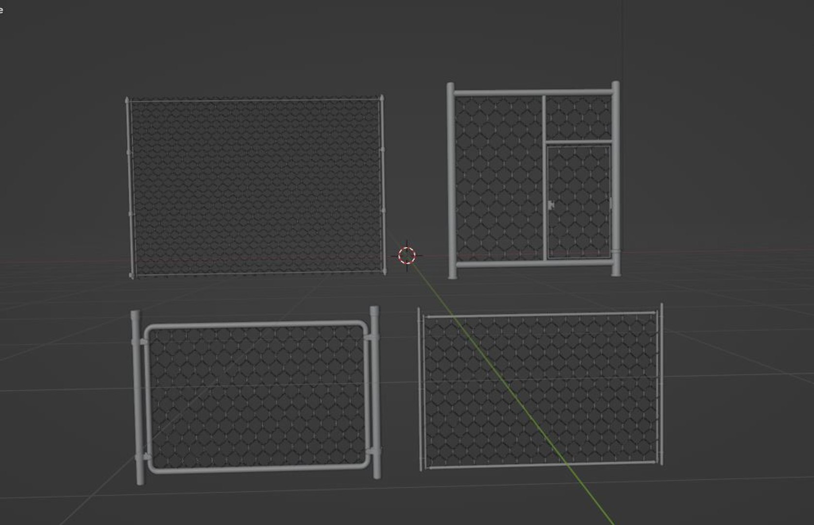 3D Chain Link Fence 3D Model - TurboSquid 2335202